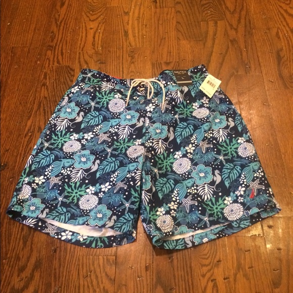 Nautica | Shorts | Nwt Men Ocean Theme Nautica Shorts Sz L | Poshmark